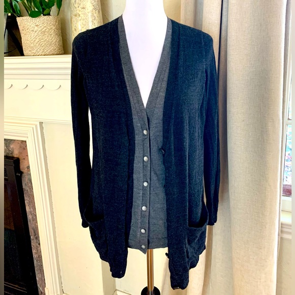 Theory | Sweaters | Theory Womans Double Layered Wool Cardigan | Poshmark